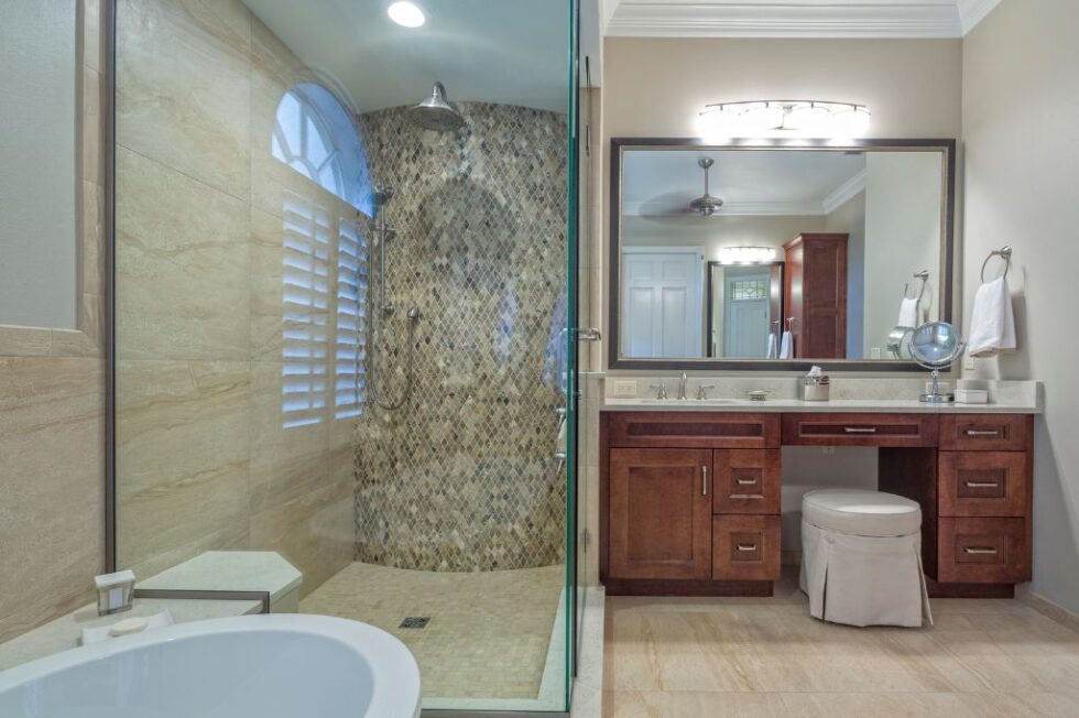 Remodeled Shower Room On A Budget - AMD Construction & Remodeling